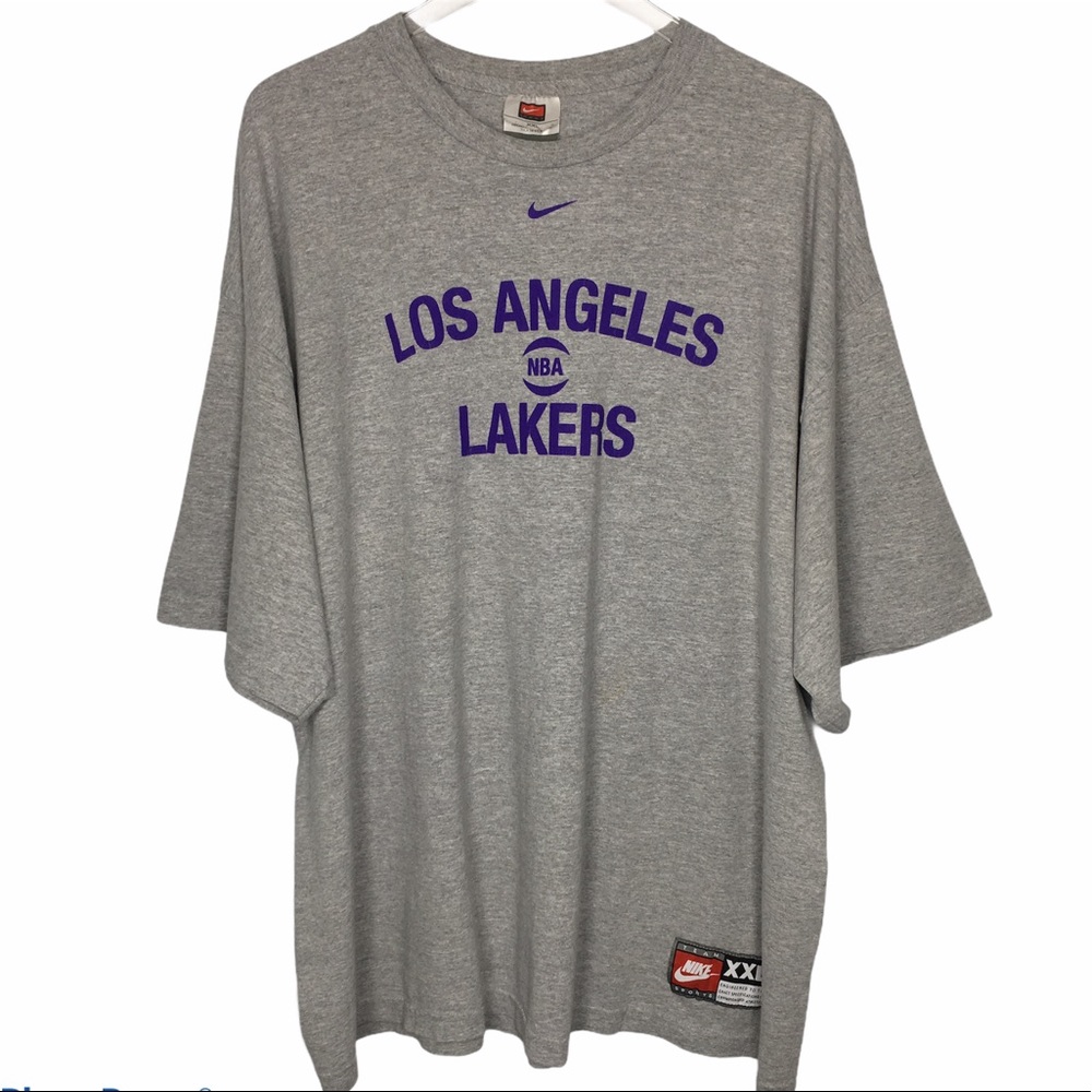 Rare Vintage La Lakers Nba X Nike Collab T Xxl 61 - Gem